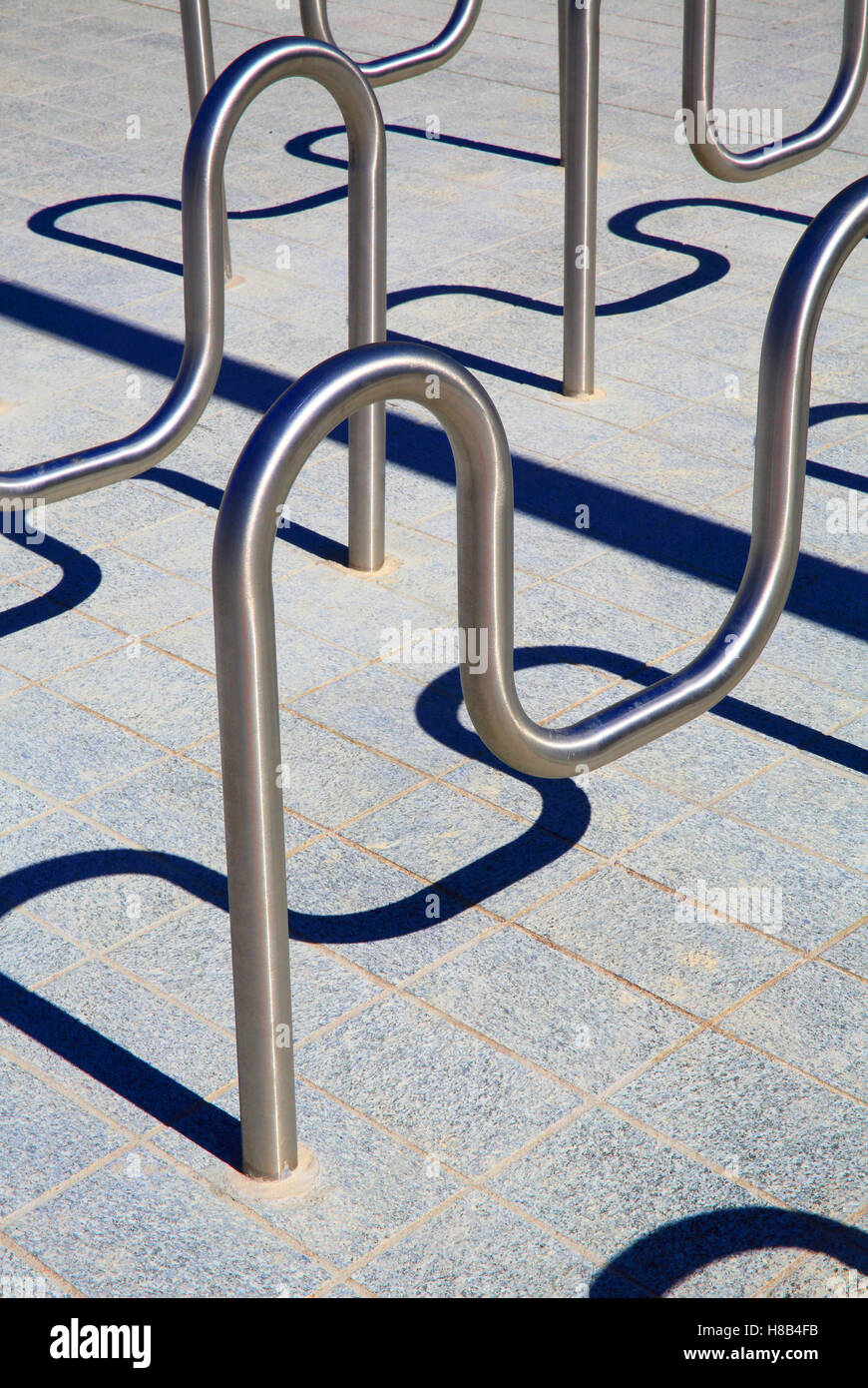 Bicycle racks hi-res stock photography and images - Alamy