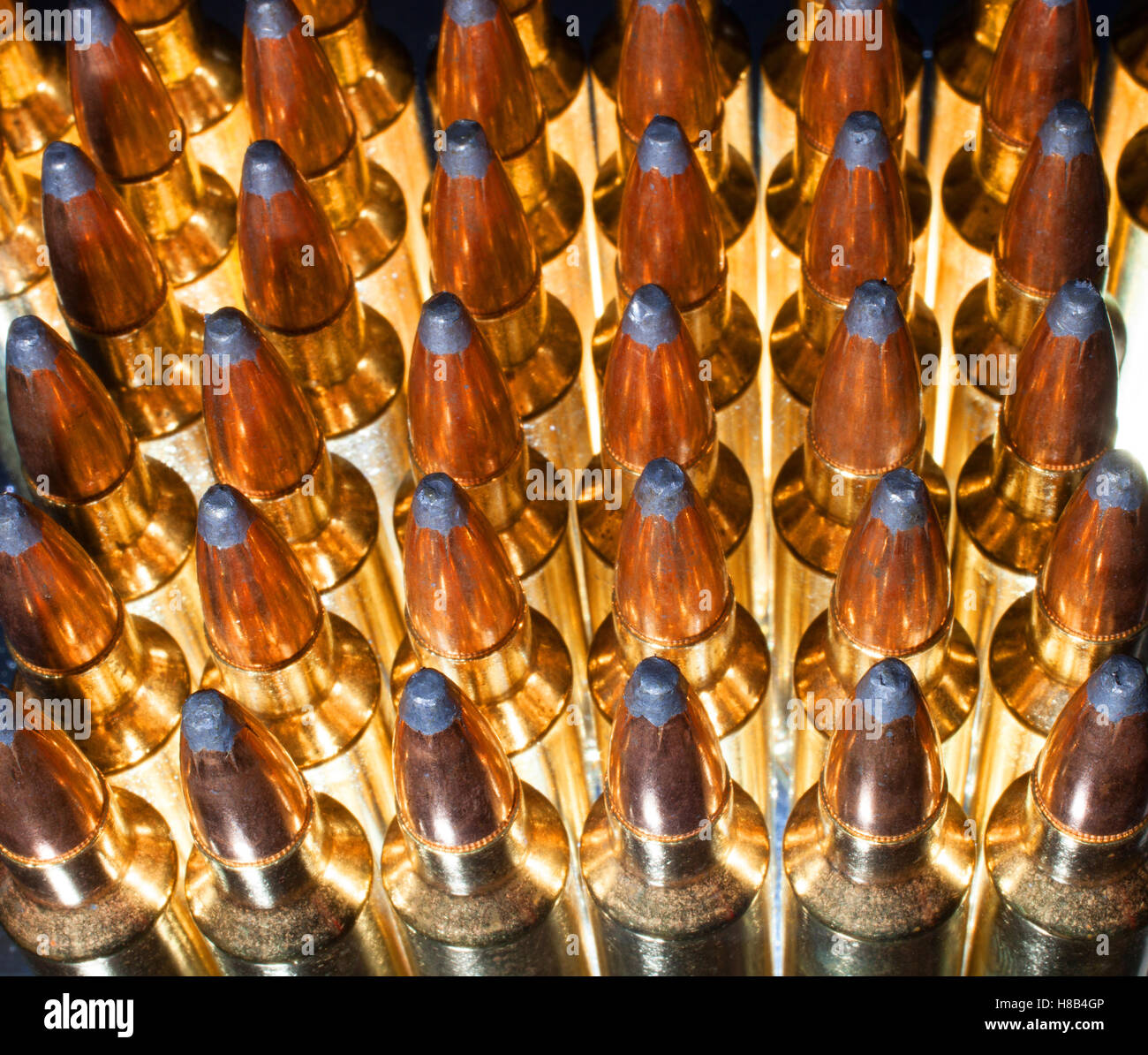 Cartridges with lead tips that are designed for a rifle Stock Photo - Alamy