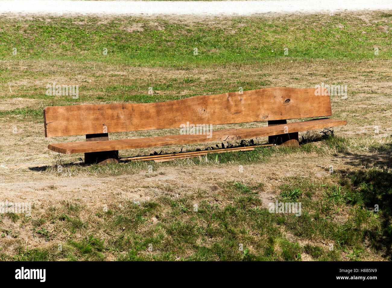 wooden bench, close up Stock Photo - Alamy