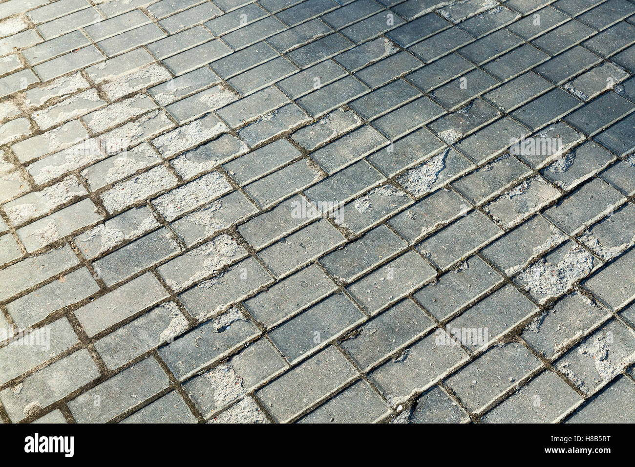 the road from the concrete tiles Stock Photo - Alamy