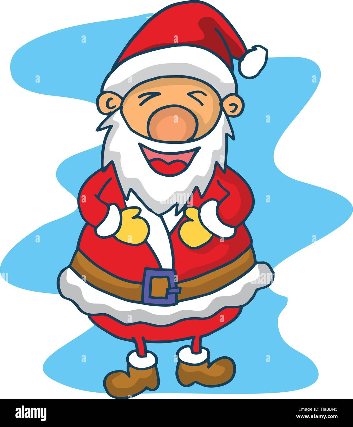 Illustration of happy Santa Claus vector art Stock Vector Image & Art ...