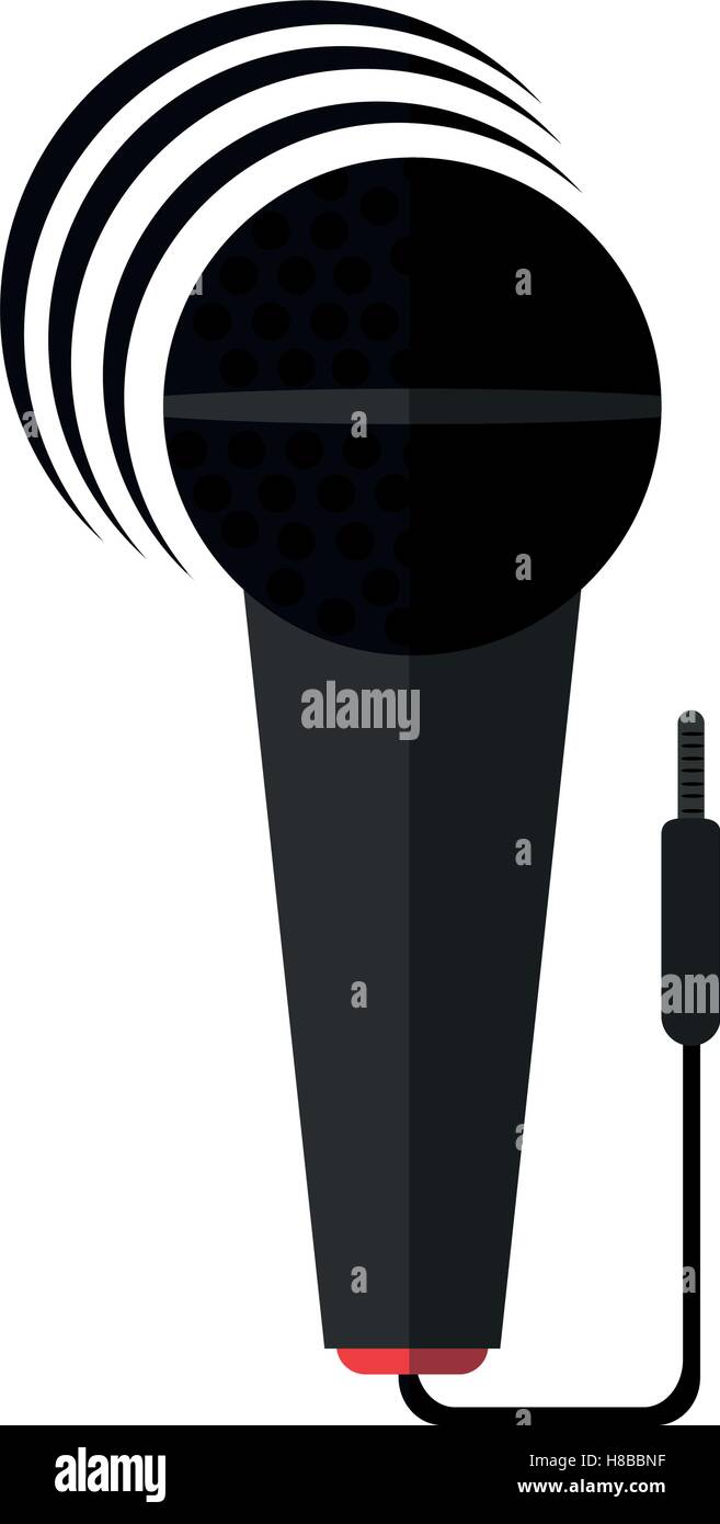 Isolated microphone of music concept design Stock Vector Image & Art ...