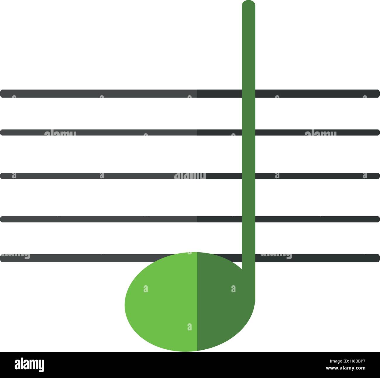 Isolated music note design Stock Vector Image & Art - Alamy