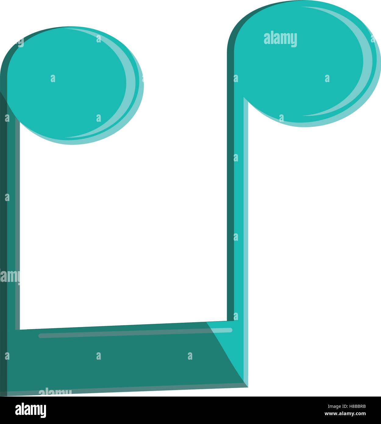 Isolated music note design Stock Vector Image & Art - Alamy