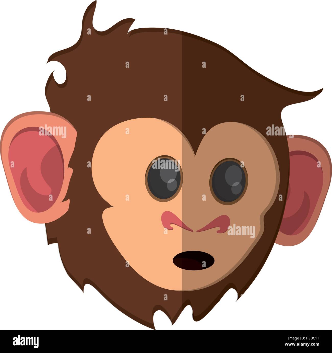 Isolated monkey cartoon face design Stock Vector Image & Art - Alamy