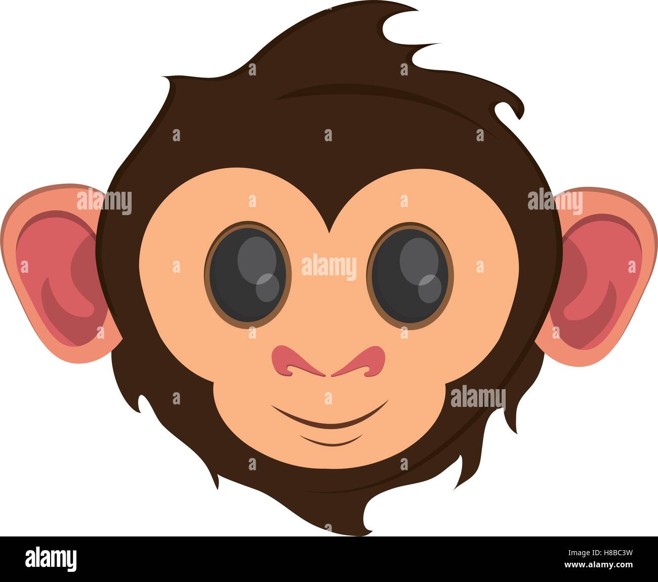Isolated monkey cartoon face design Stock Vector Image & Art - Alamy