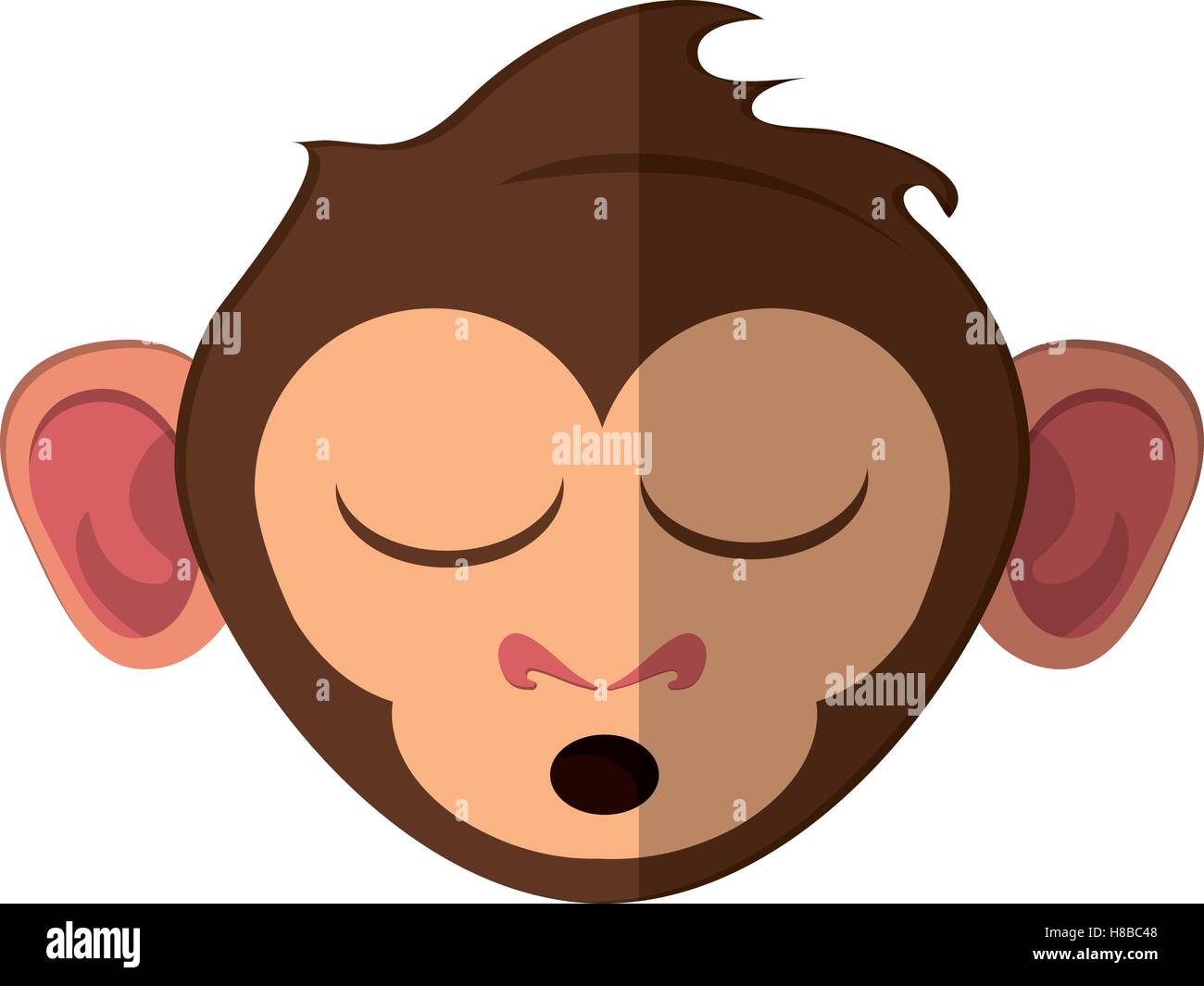 Isolated monkey cartoon face design Stock Vector Image & Art - Alamy