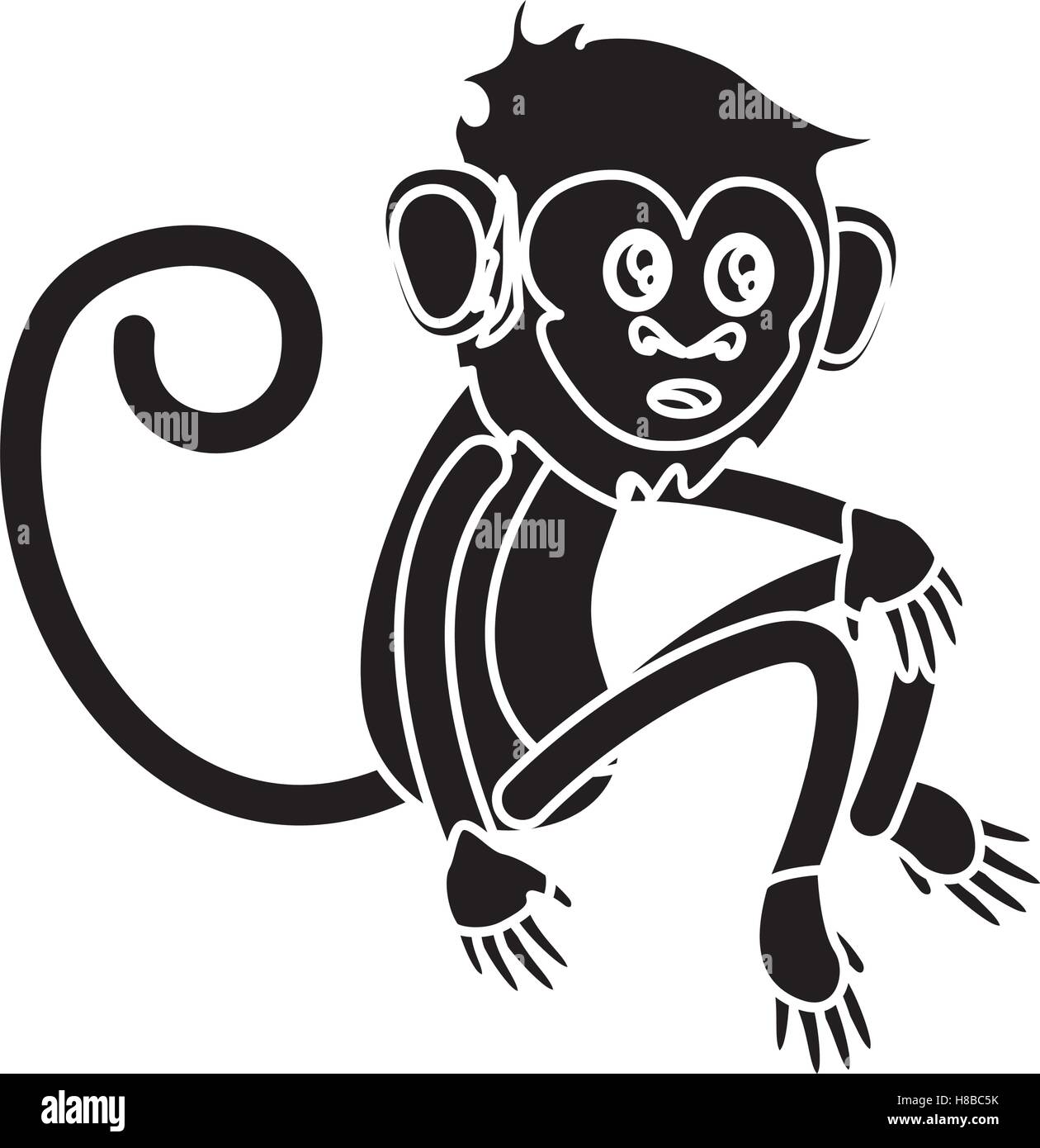 Isolated monkey cartoon design Stock Vector Image & Art - Alamy