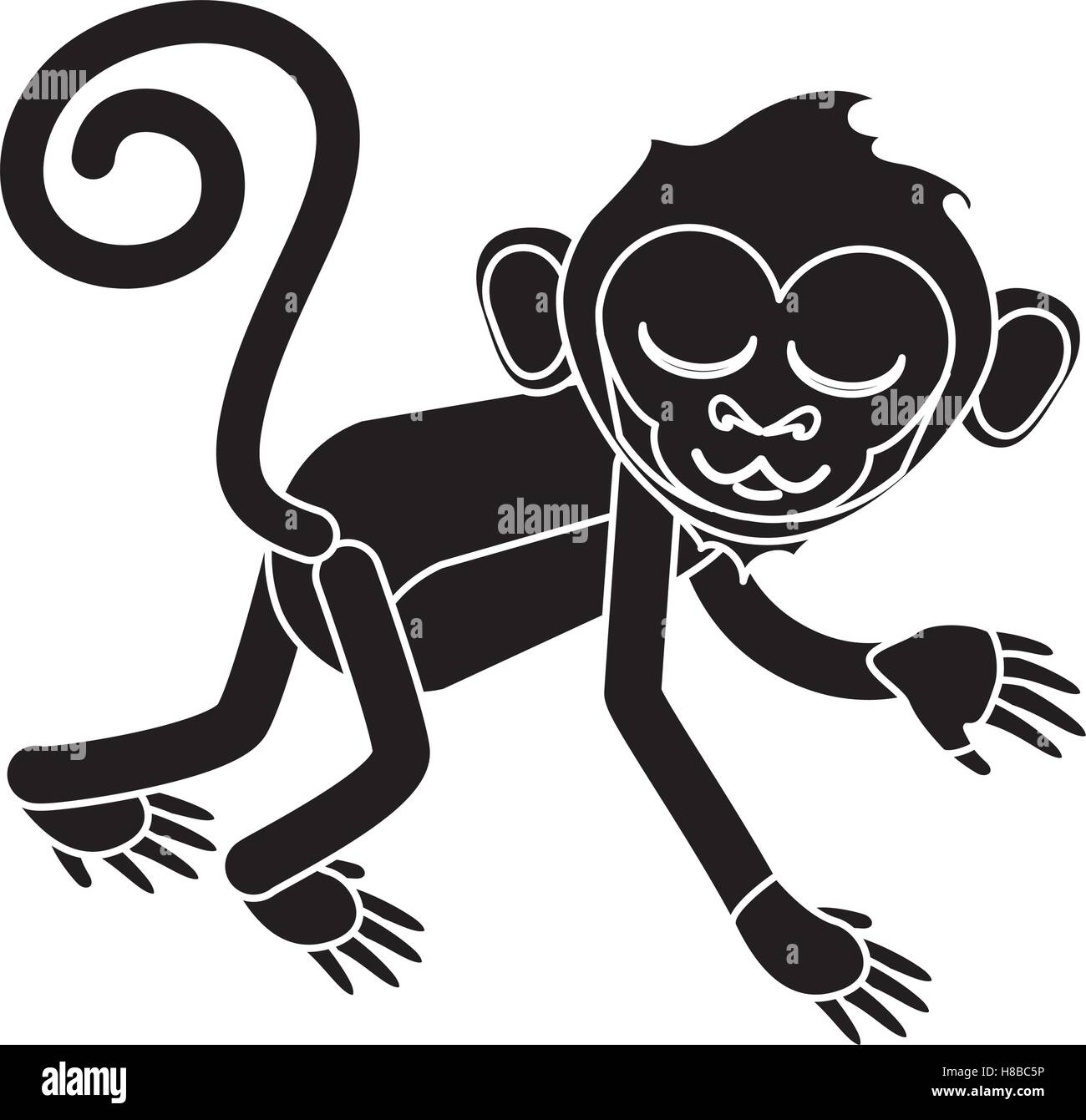 Isolated monkey cartoon design Stock Vector Image & Art - Alamy