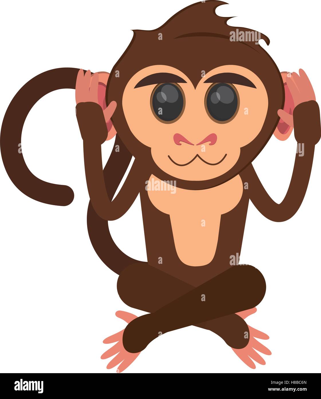 Isolated monkey cartoon design Stock Vector Image & Art - Alamy
