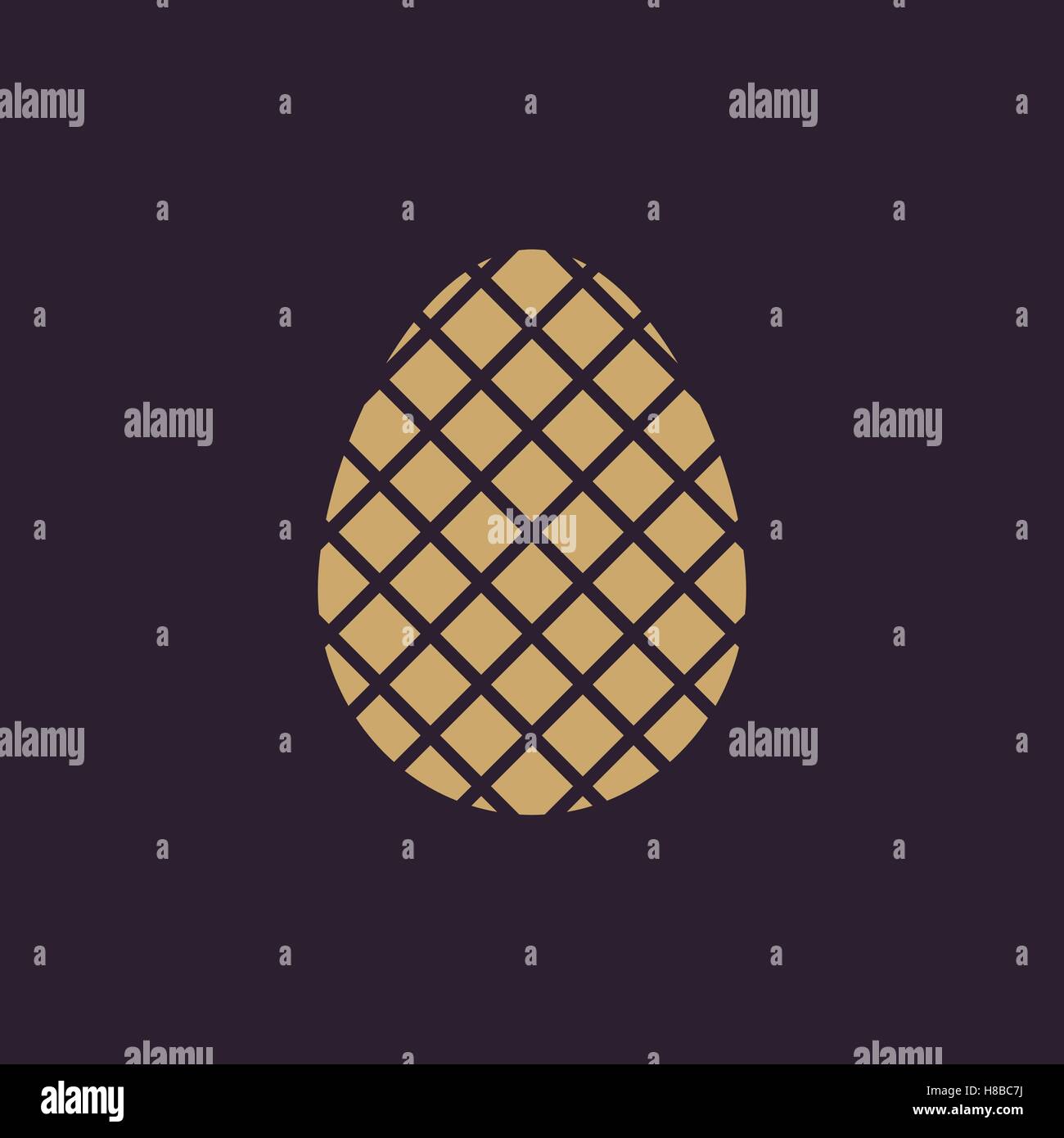 The egg icon. Easter, egg symbol. UI. Web. Logo. Sign Flat design App ...