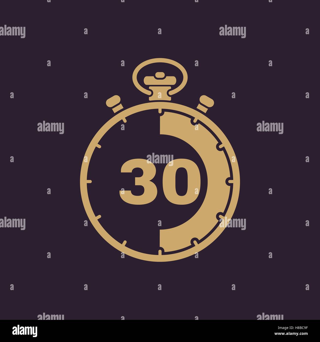 30 minutes icon vector vectors Stock Vector Images - Alamy