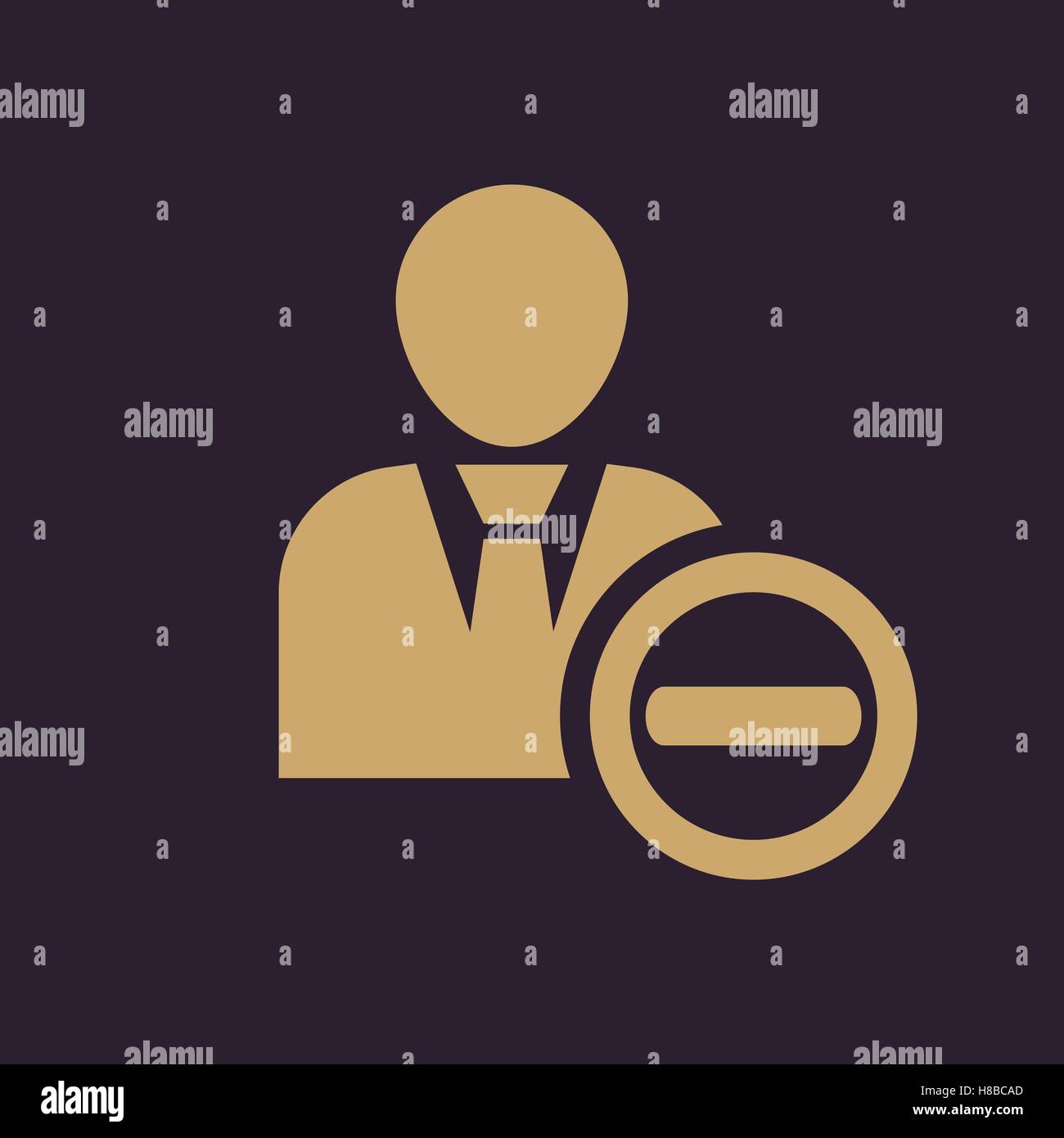 The delete user icon. Delete a user friend and avatar symbol. UI. Web ...