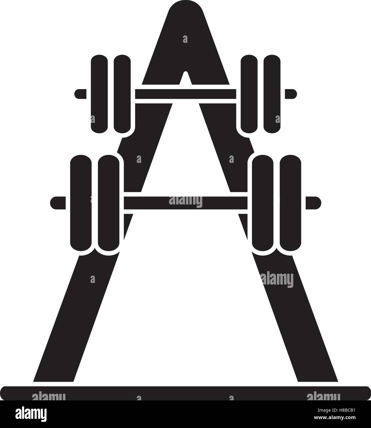 Weight and fitness concept design Stock Vector Image & Art - Alamy