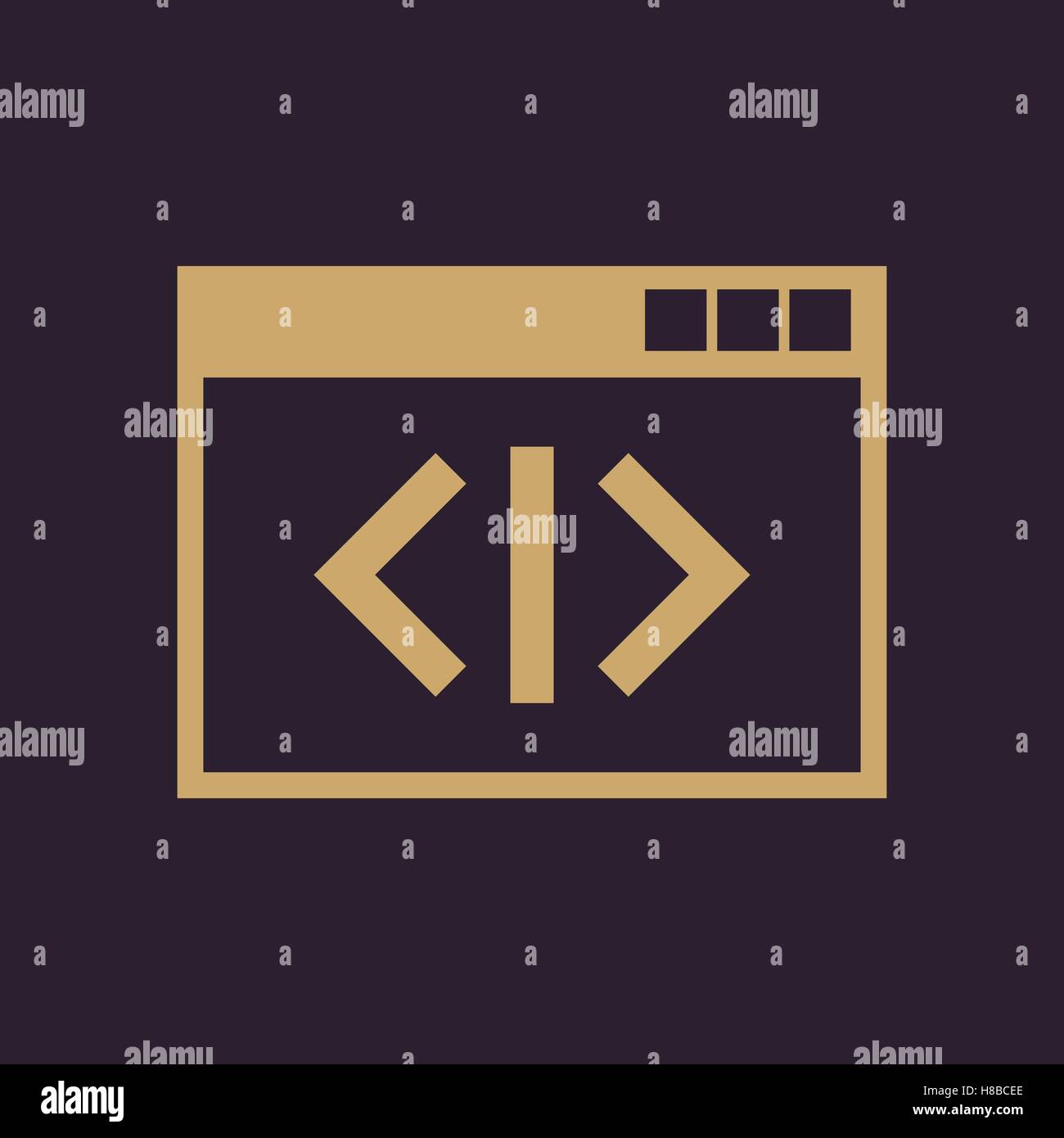 Coding app logo Stock Vector Images - Alamy
