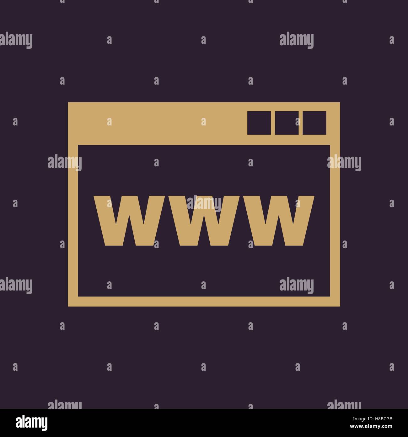 The WWW icon. SEO and browser, development, WWW symbol. UI. Web. Logo ...