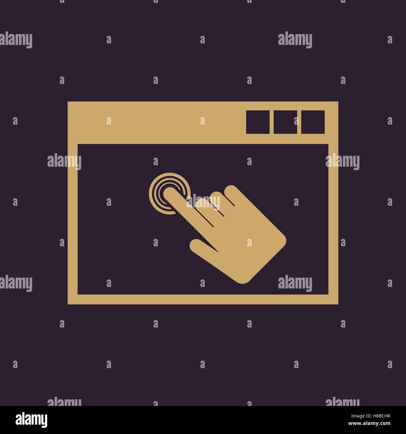 Click icon. vector design. Click symbol. web. graphic. JPG. AI. app ...