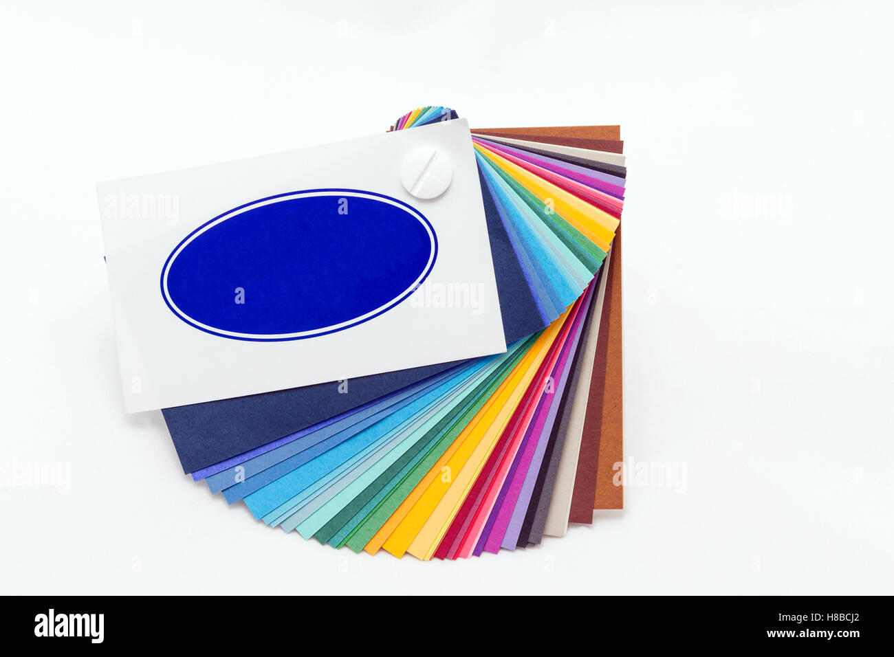 different colored card - full color palette for designers Stock Photo ...