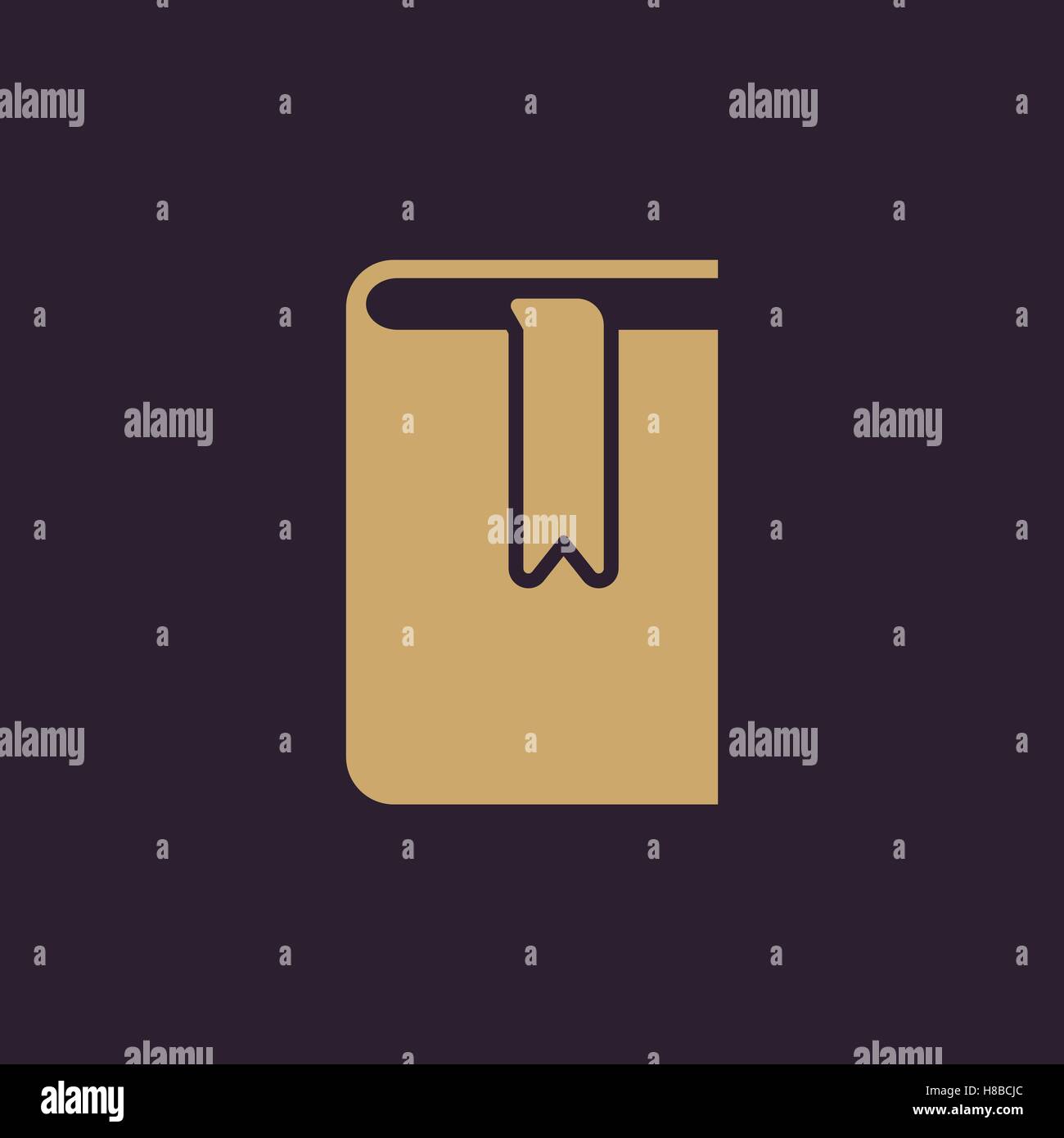 Book and bookmark icon. vector design. Library, bookmark symbol. web ...