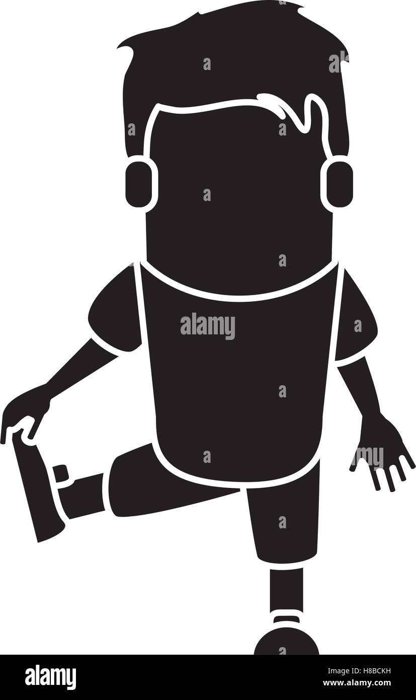 Man cartoon stretching design Stock Vector Image & Art - Alamy