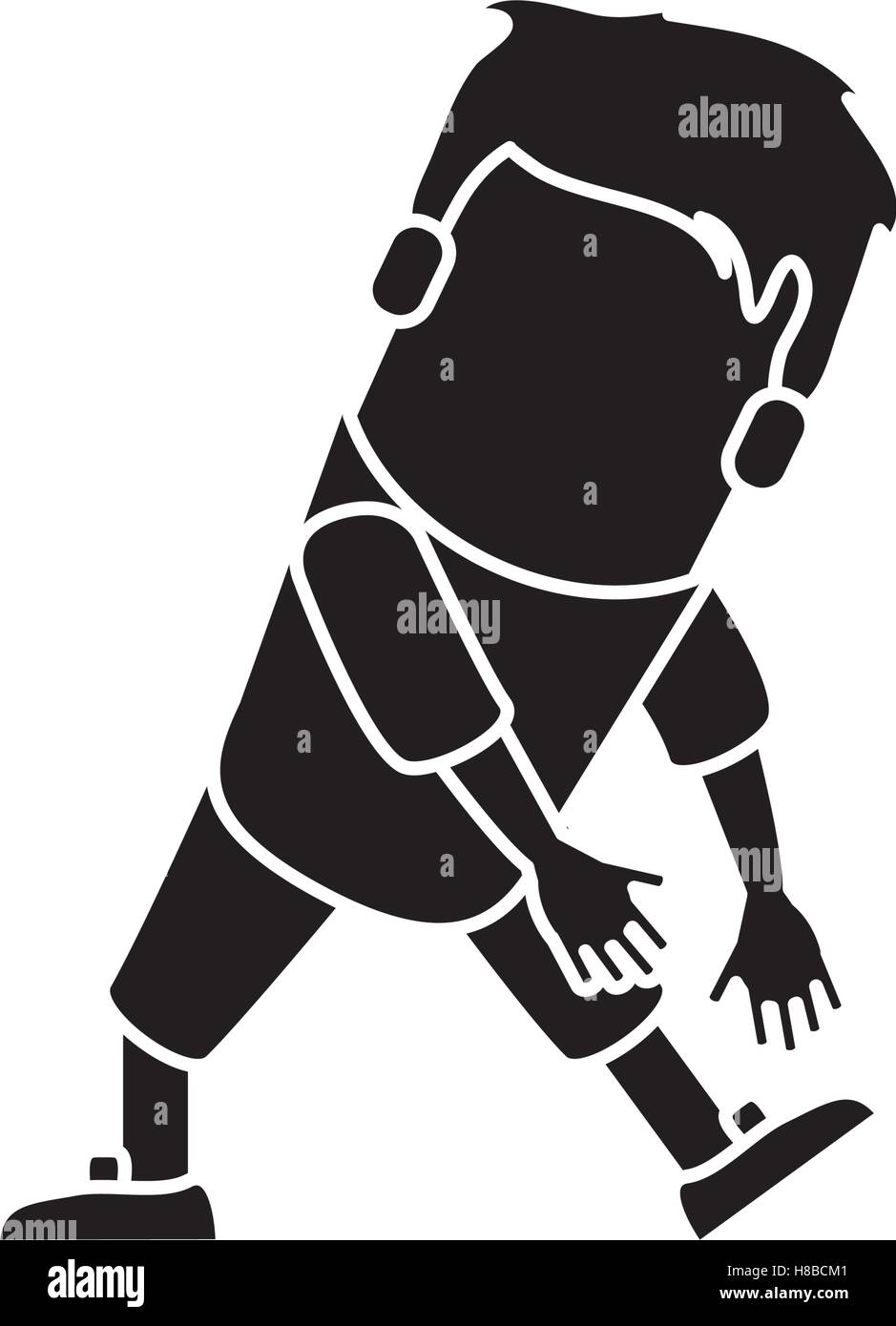 Man cartoon stretching design Stock Vector Image & Art - Alamy