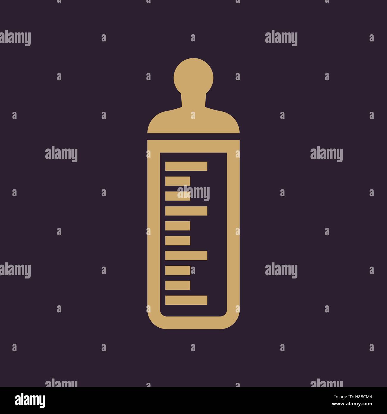 Baby bottle icon. Baby milk bottle design. baby water bottle symbol ...