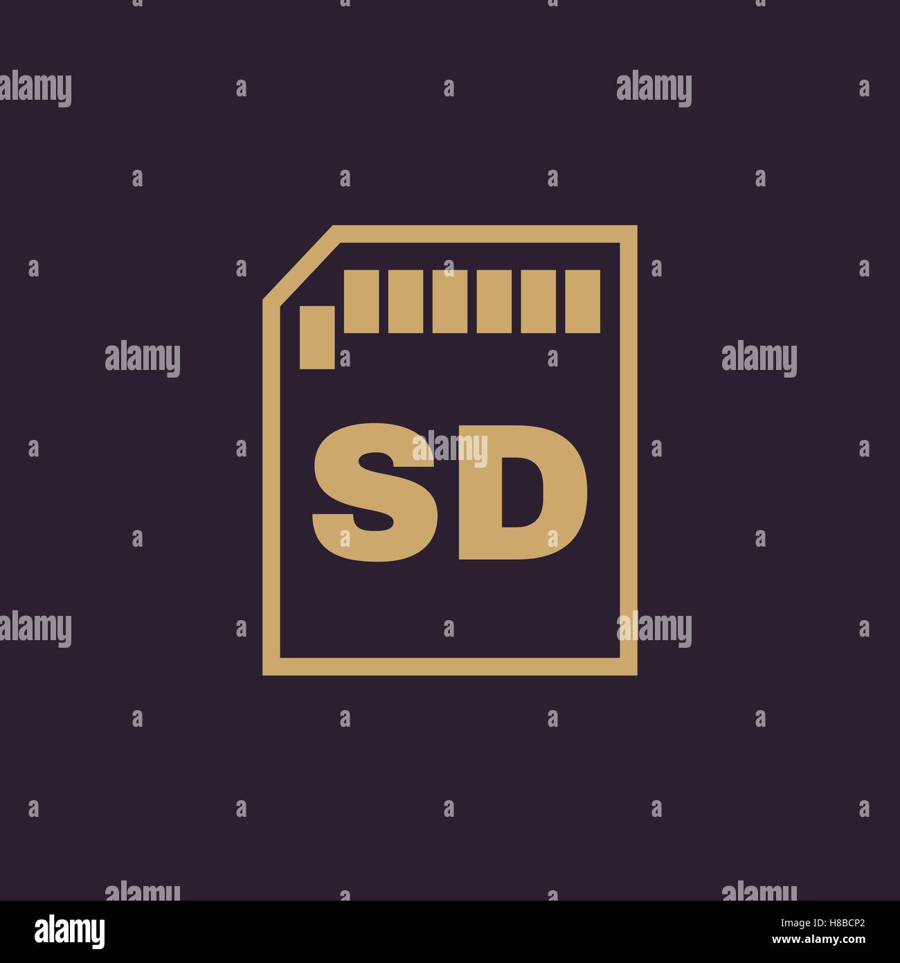 Sd card port Stock Vector Images - Alamy