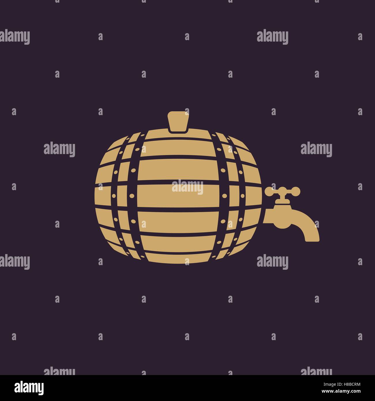 The Barrel icon. Cask and keg, beer, Barrel symbol. UI. Web. Logo. Sign ...