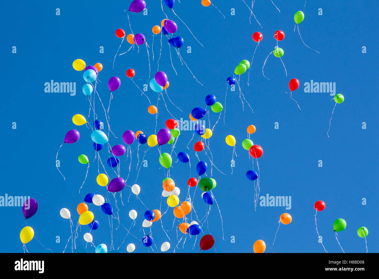 colorful balloons in the sky Stock Photo - Alamy