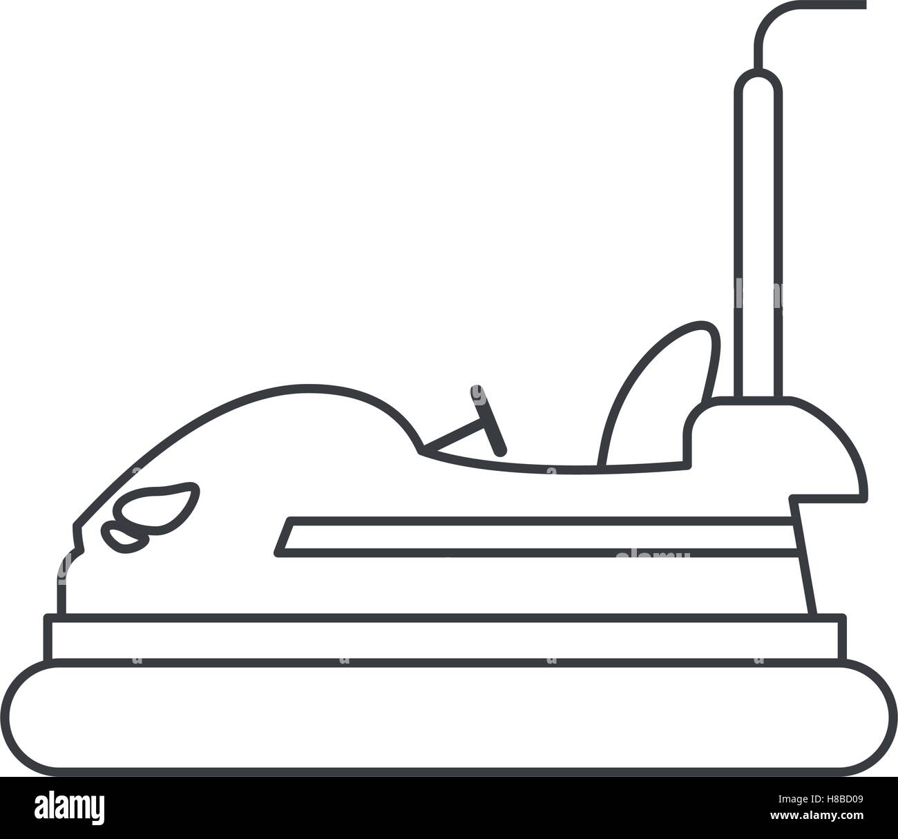 Isolated bumper car design Stock Vector Image & Art - Alamy