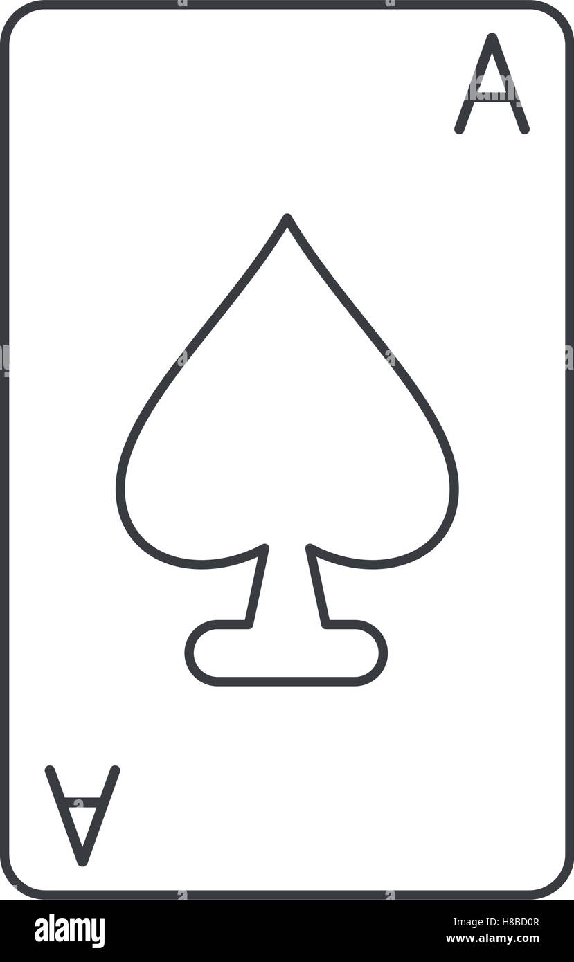 Isolated poker card design Stock Vector Image & Art - Alamy