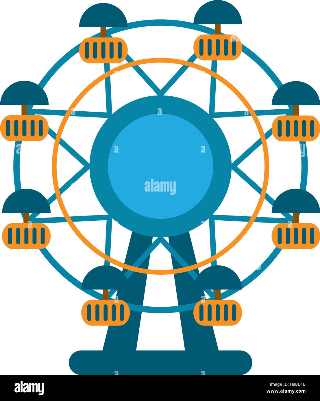 Isolated fair wheel design Stock Vector Image & Art - Alamy