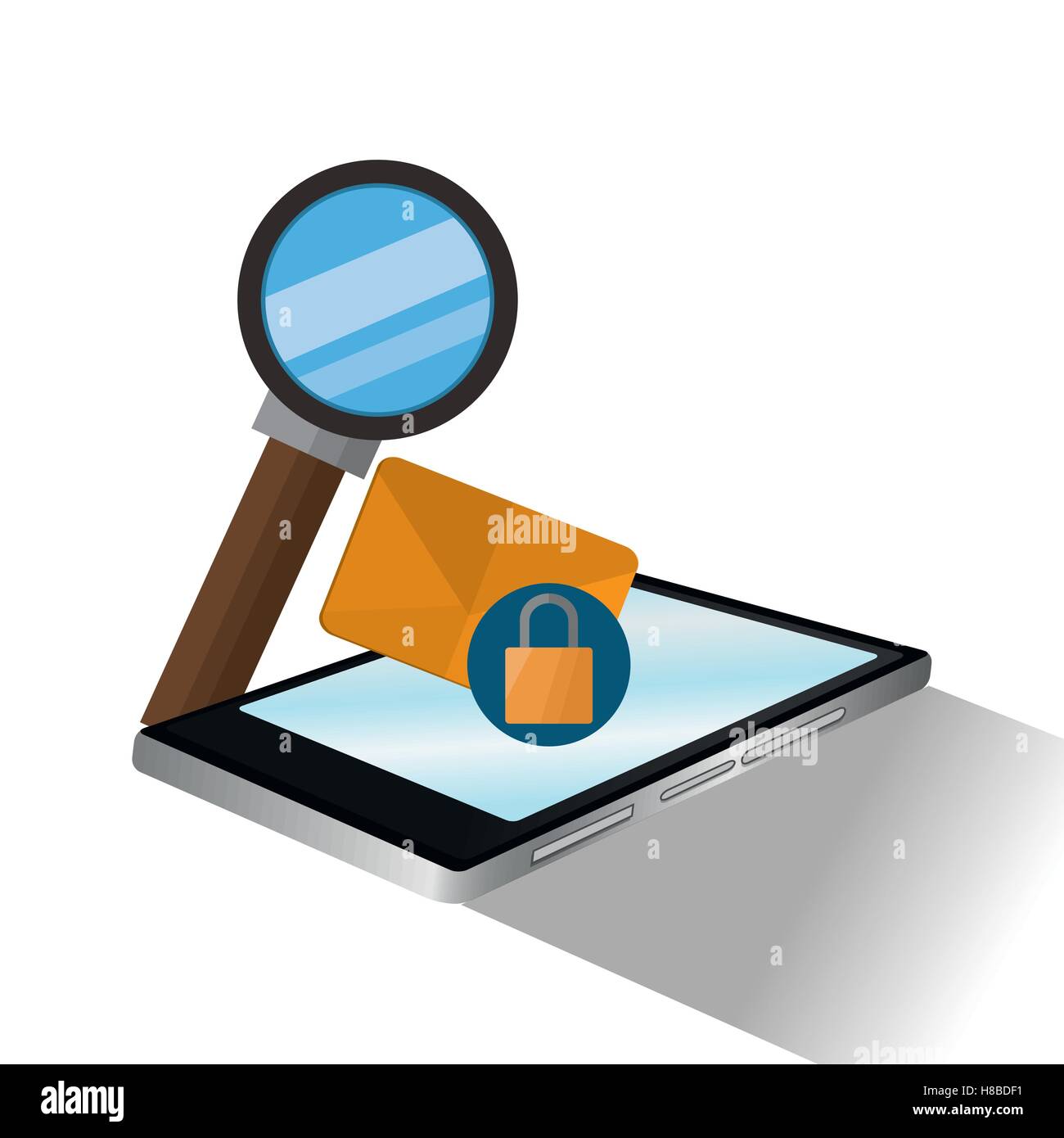 Isolated smartphone and sms design Stock Vector Image & Art - Alamy