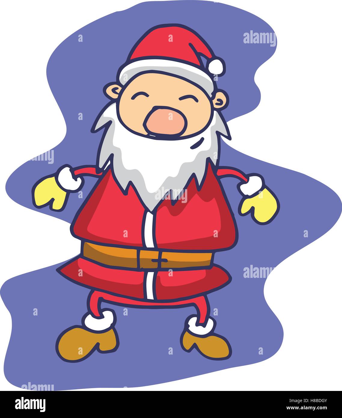 Collection Santa Claus style cartoon Stock Vector Image & Art - Alamy