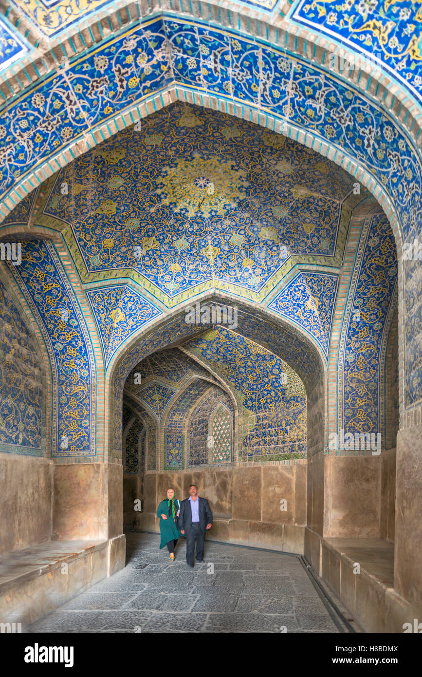 The great Blue Mosque (Imam Mosque ) Isfahan Iran Stock Photo - Alamy