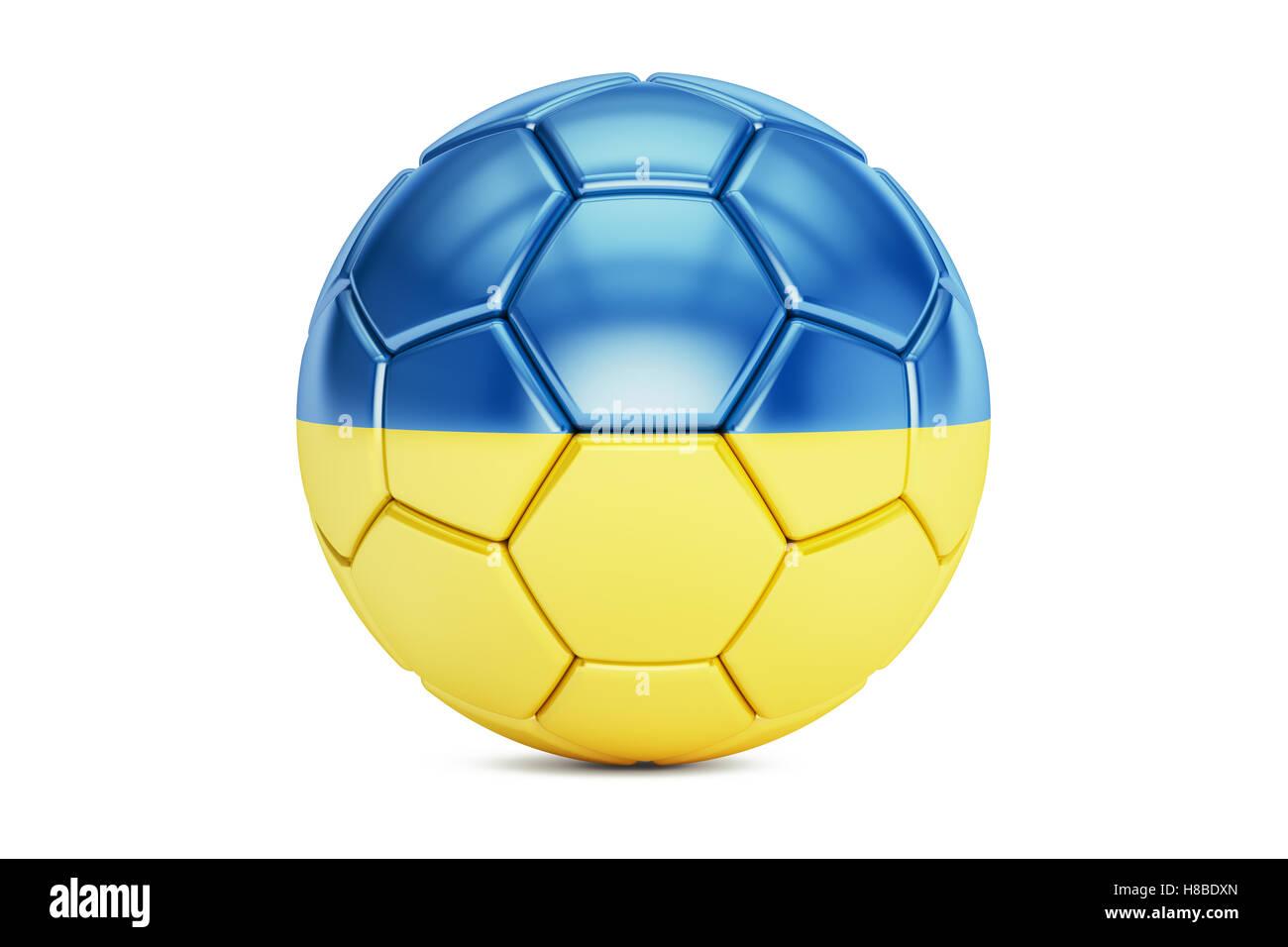 football ball with flag of Ukraine, 3D rendering Stock Photo - Alamy