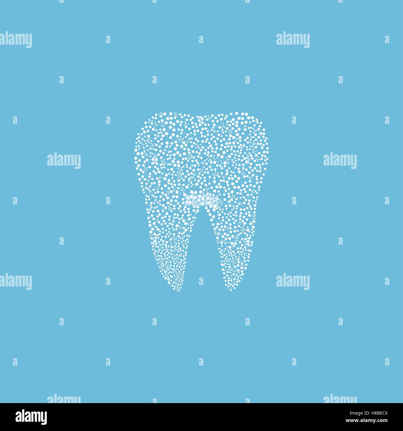 Tooth logo. Medical design. Dentist office icon. Vector illustration ...
