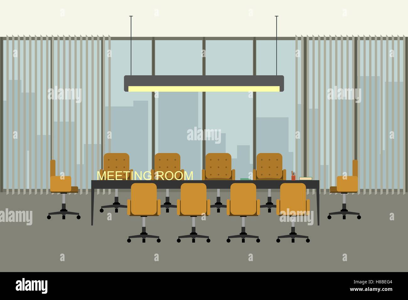 Open space meeting room Stock Vector Images - Alamy