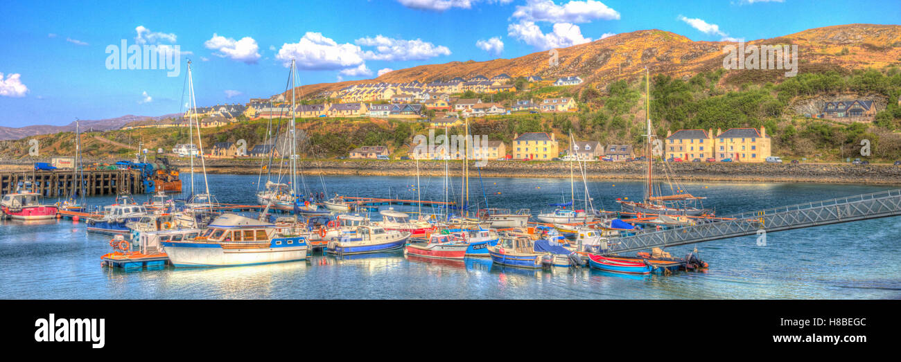 Highlands mallaig fishing port skye isle of skye scotland hi-res stock ...
