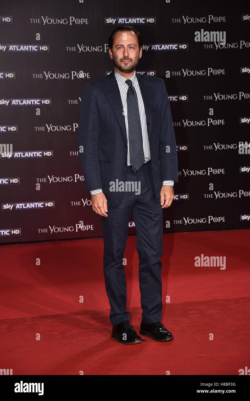 Luigi De Laurentis attending a preview screening of 'The Young Pope ...