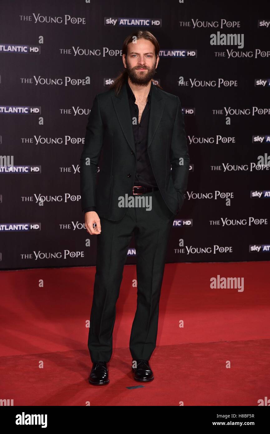 Alessandro Borghi attending a preview screening of 'The Young Pope,' at ...