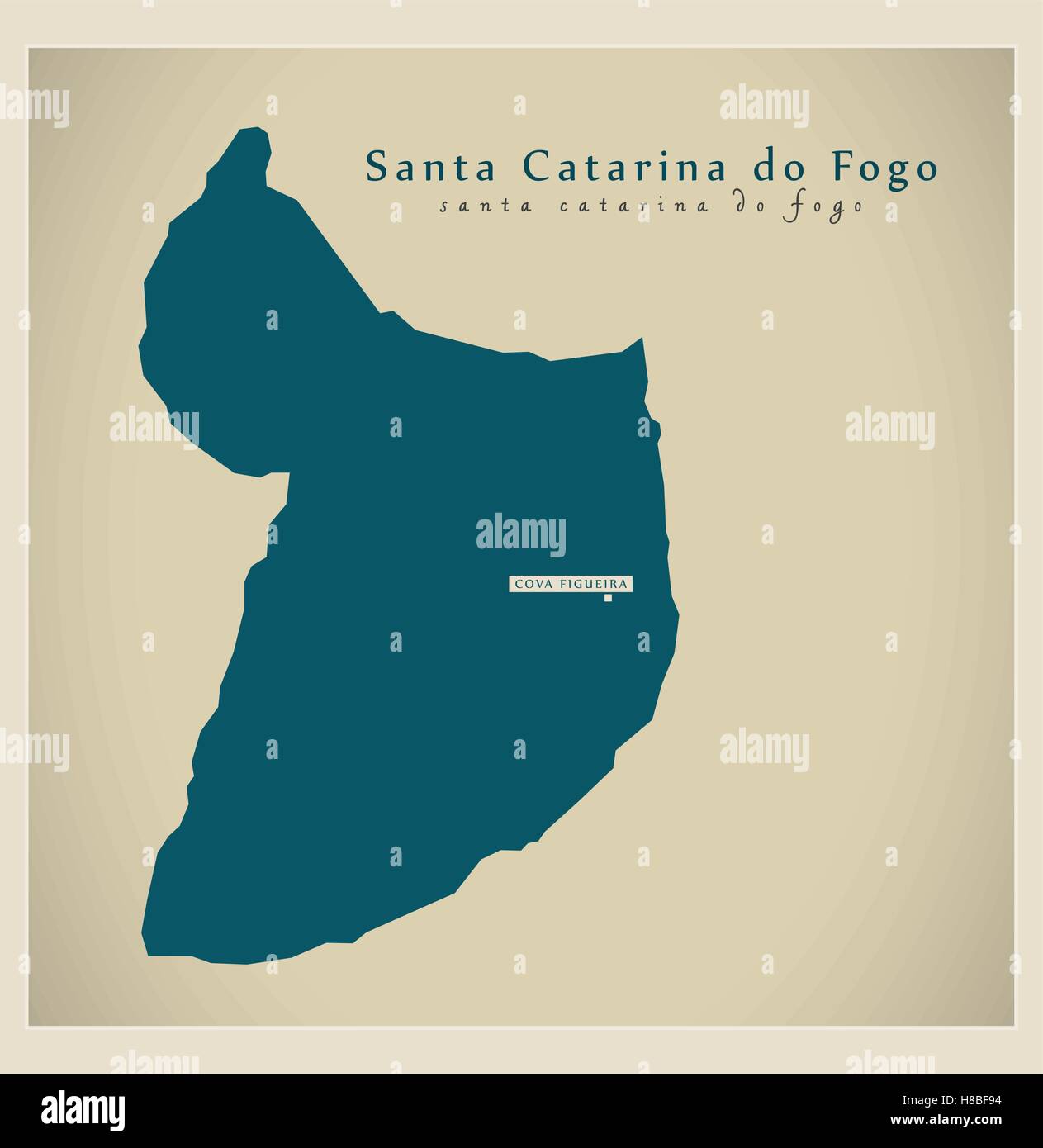 Santa catarina do fogo map hi-res stock photography and images - Alamy