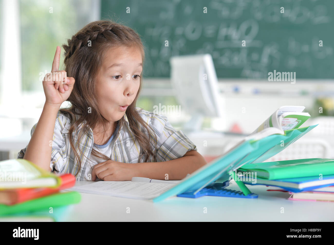 student girl at classroom Stock Photo - Alamy
