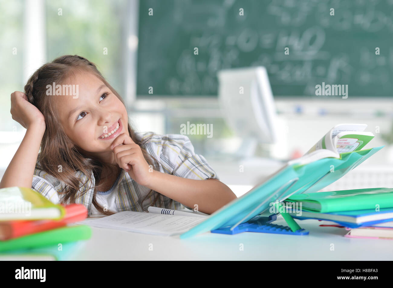student girl at classroom Stock Photo - Alamy