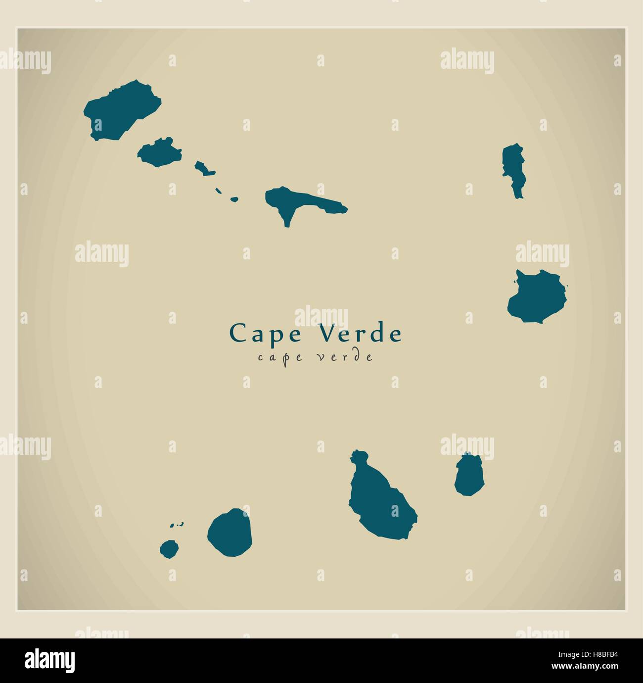 Cape verde map hi-res stock photography and images - Alamy