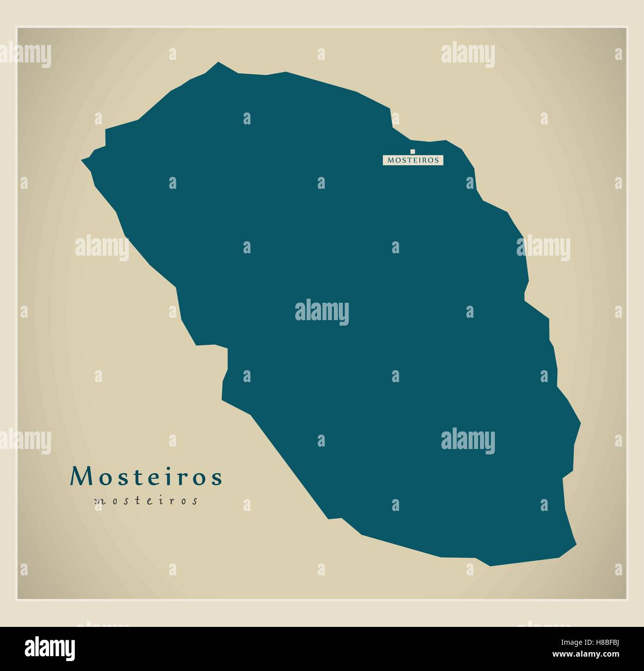 Map of mosteiros hi-res stock photography and images - Alamy