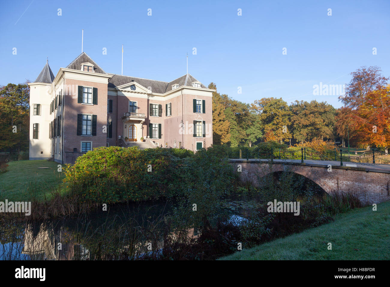 huis doorn in the netherlands on sunny day in the fall Stock Photo - Alamy