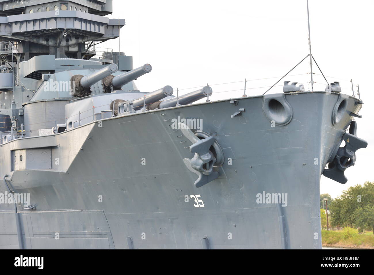 The Battleship Texas in Houston, Texas. The last World War One ...