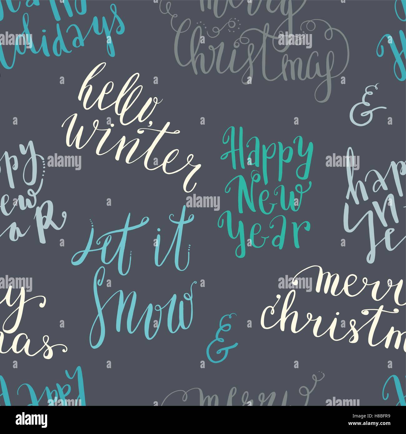 Seamless vector lettering pattern Stock Vector Image & Art - Alamy