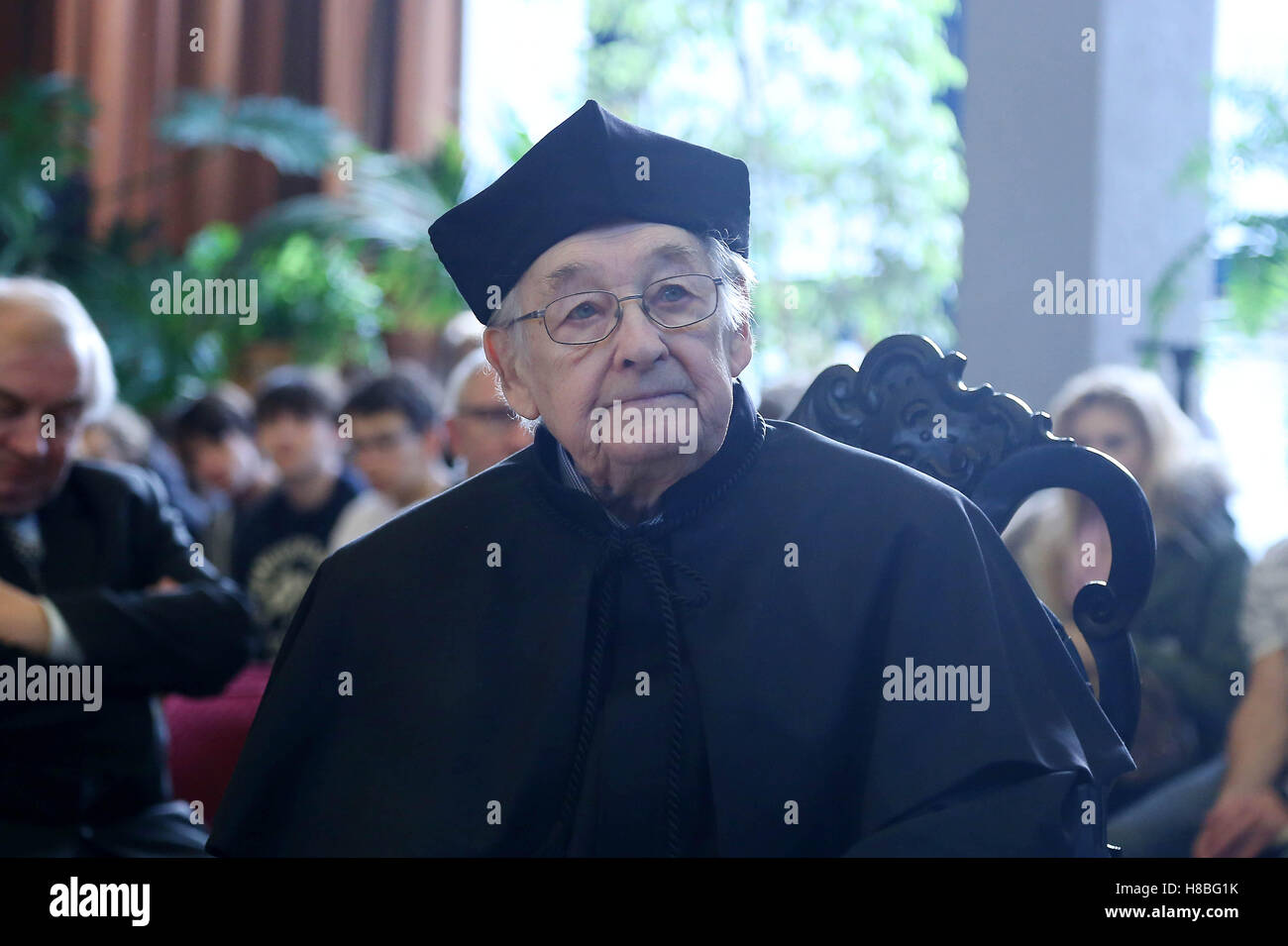 Lech Walesa and director Andrzej Wajda attend the 'Walesa Man Of Hope ...